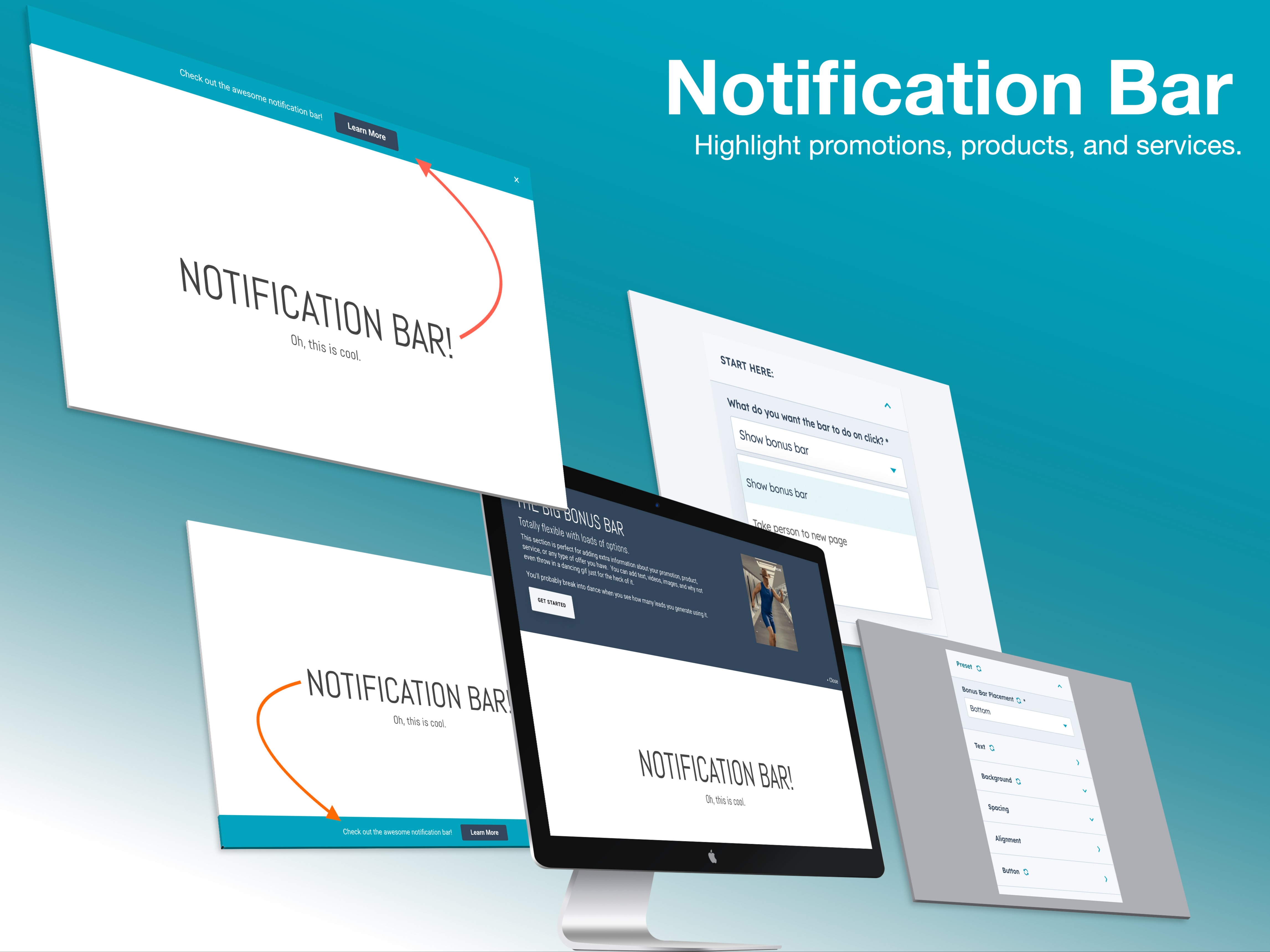 Notification Bar Module by Helpful Hero